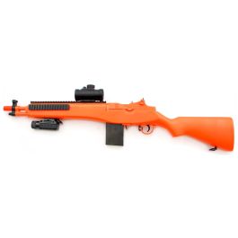 Double Eagle M305 M14 Style Orange 6mm BB Single-Shot Assault Rifle Two ...