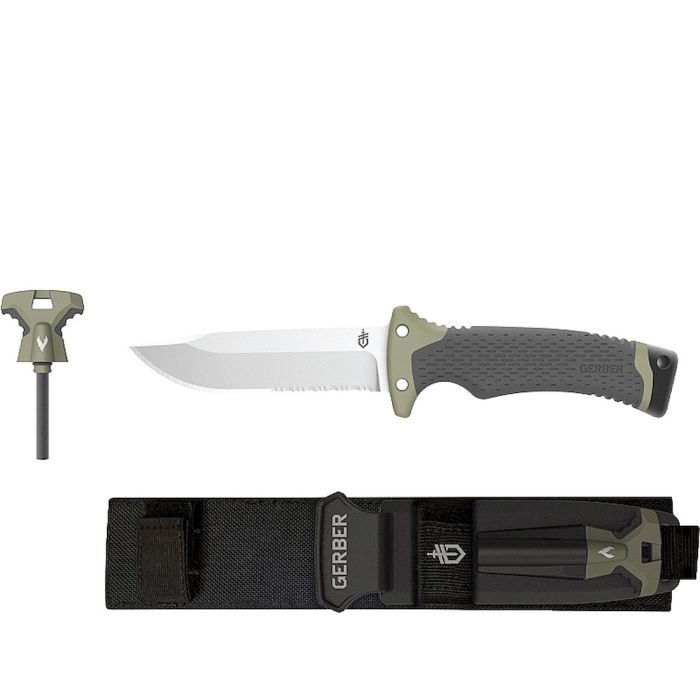 Gerber Ultimate Survival Fixed Blade And Fire Starter
