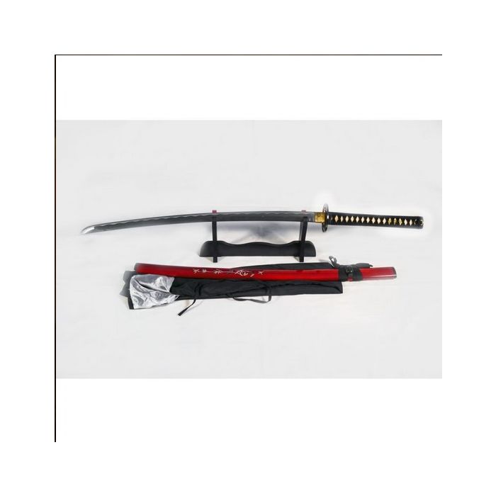 Shogun's Red Rage Katana with 1095 Makuri Lamination - BS310627k