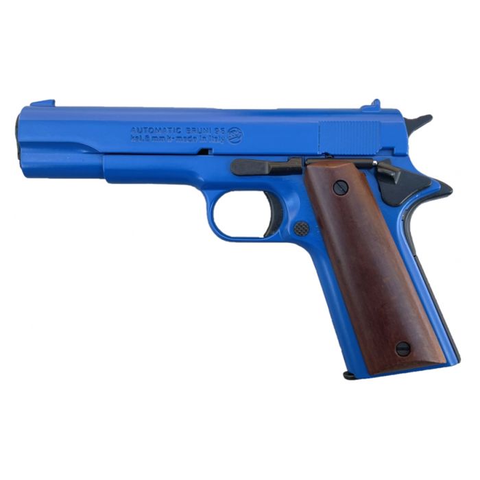 Bruni 96 8 mm 1911 Style Blank Firing Pistol - Blue