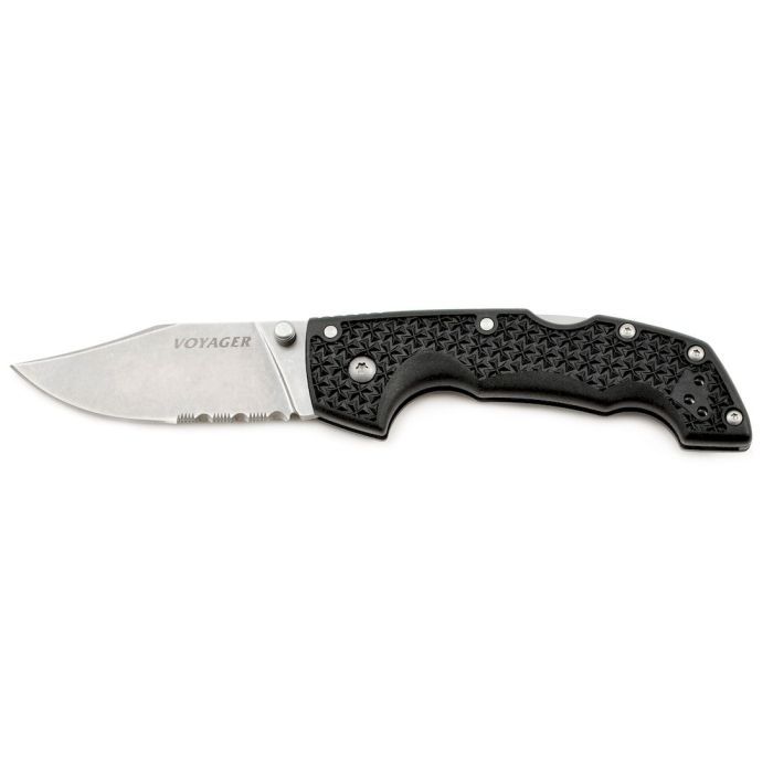 Cold Steel Voyager Clip Point Half Serrated Lock Knife 29TMCH