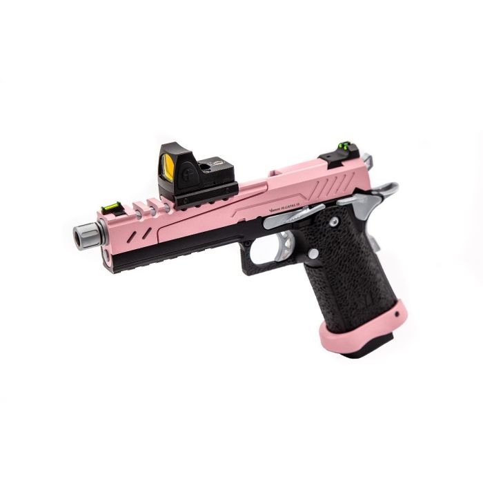 Hi-Capa 5.1 Split Slide + RDS GBB Pistol (Pink|Black)