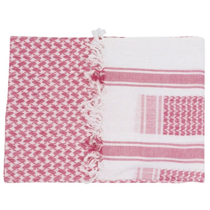 Shemagh Scarf Red + White