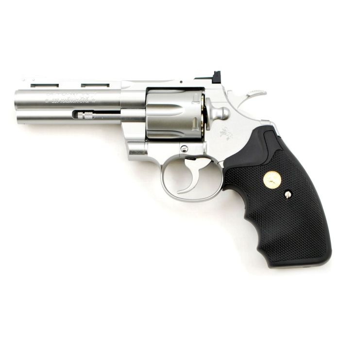 Tokyo Marui Colt Python .357 4" Silver 6mm Airsoft Gas Revolver RIF