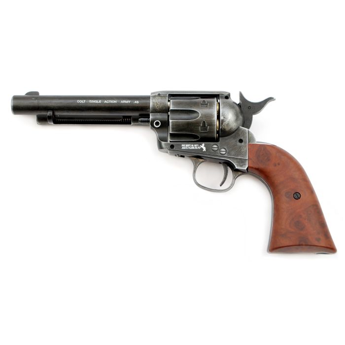 Wingun Colt SAA Cowboy 6 mm Airsoft Revolver - Antique Finish
