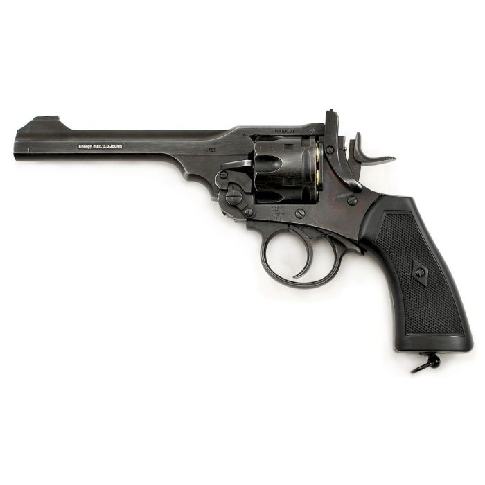 Webley MKVI Service Revolver Battlefield Finish .177 Pellet Co2 Air Pistol